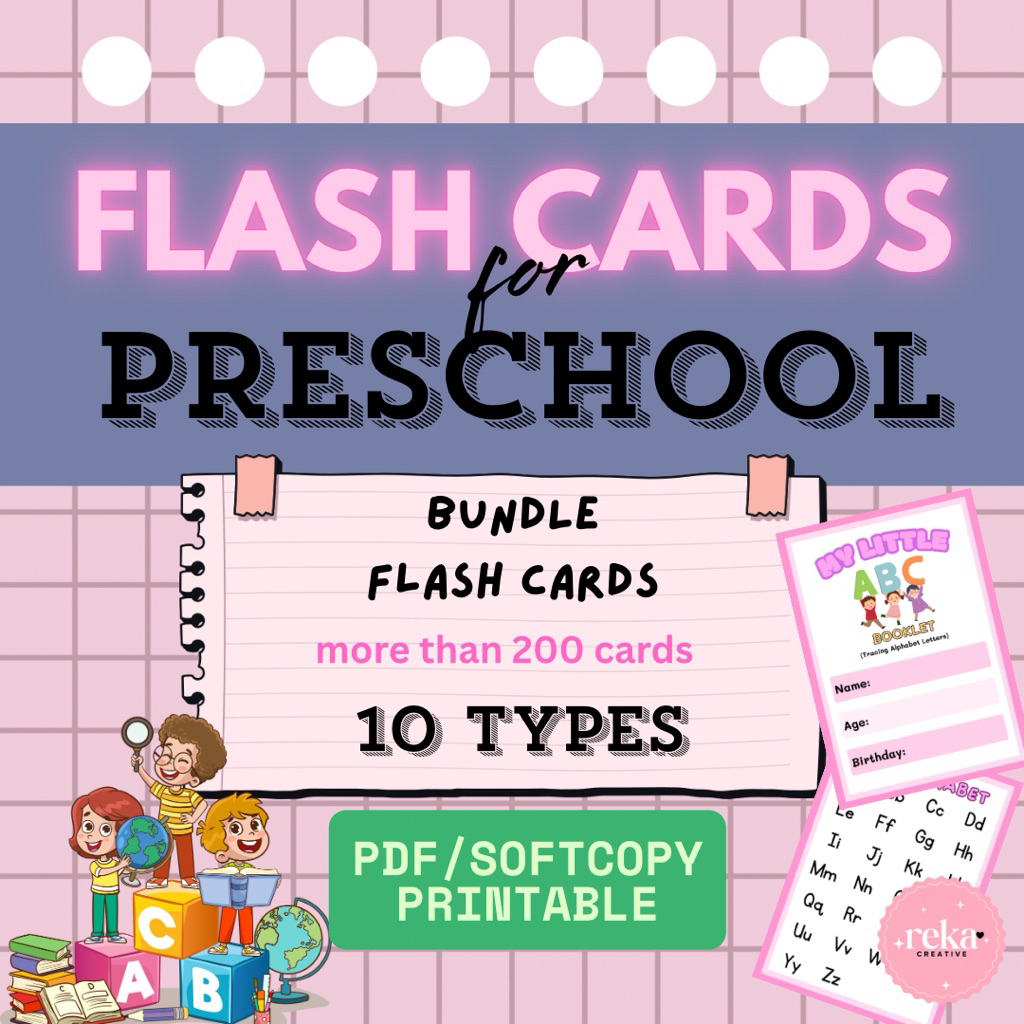 PDF/SOFTCOPY - FLASH CARDS FOR PRESCHOOL/TODDLER (10 SETS) | Shopee ...