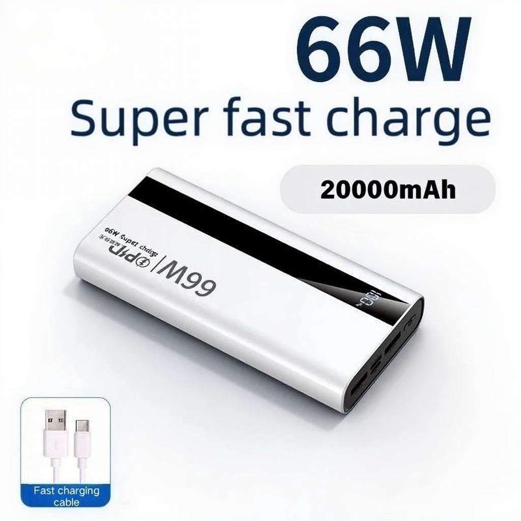 66W powerbank 20000mah original super fast charging power bank USB type ...