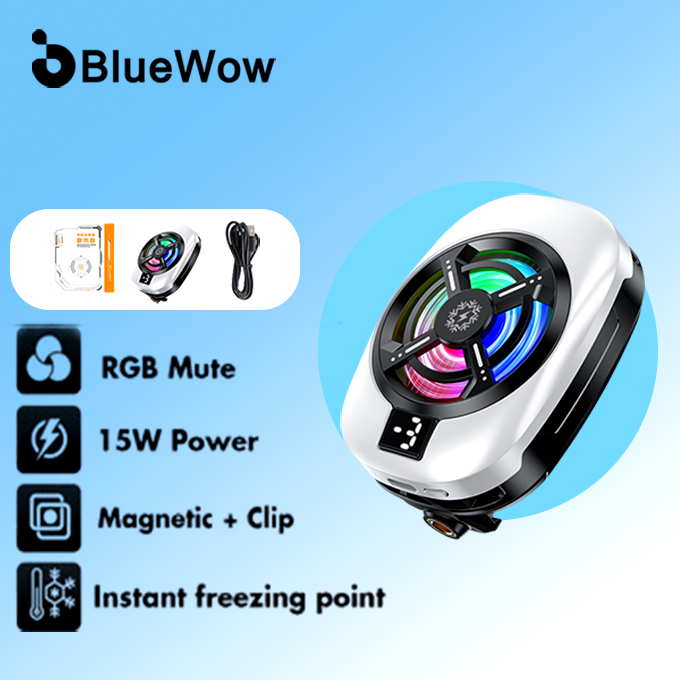 BlueWow TL16 Mobile Game Live Streaming Digital Display Semiconductor Cooler | Shopee Malaysia