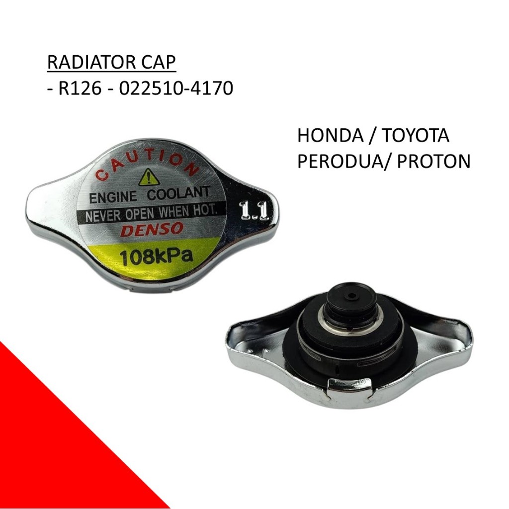 RADIATOR CAP - R126 - 022510-4170 , PROTON PERODUA HONDA TOYOTA ...