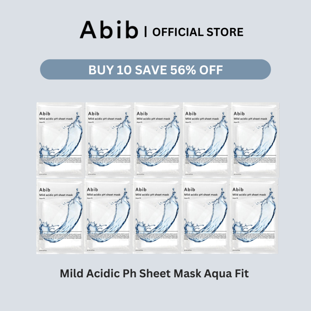 Abib Mild Acidic Ph Sheet Mask Aqua Fit | Shopee Malaysia