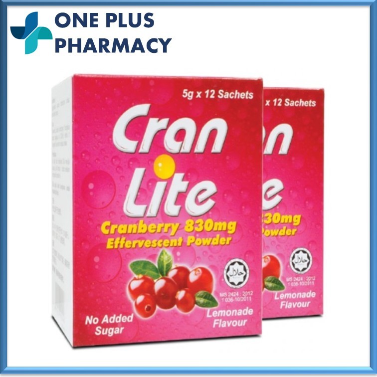 Cran Lite Effervescent Granule 5g x 12 Sachets [EXP 01/2027] | Shopee ...