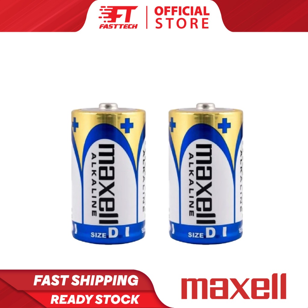 [New Arrival] MAXELL LR20 Battery with D Size, 1.5V, Alkaline & 5 Shelf ...