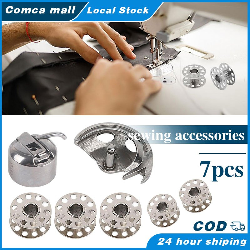 Bobbin Case With 5pcs Sewing Machine Metal Bobbins / Hook / Universal ...