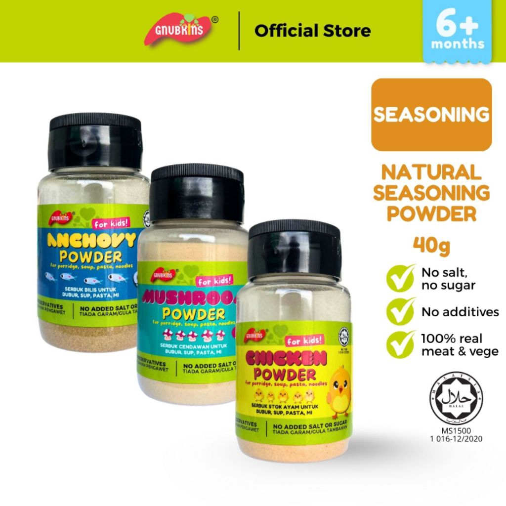 Gnubkins Real Food Seasoning Powder (6 months) | Gnubkins Serbuk ...