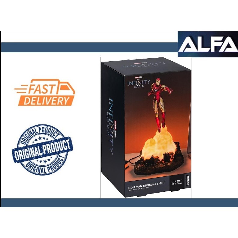 Iron Man Diorama Light (31cm) | Shopee Malaysia