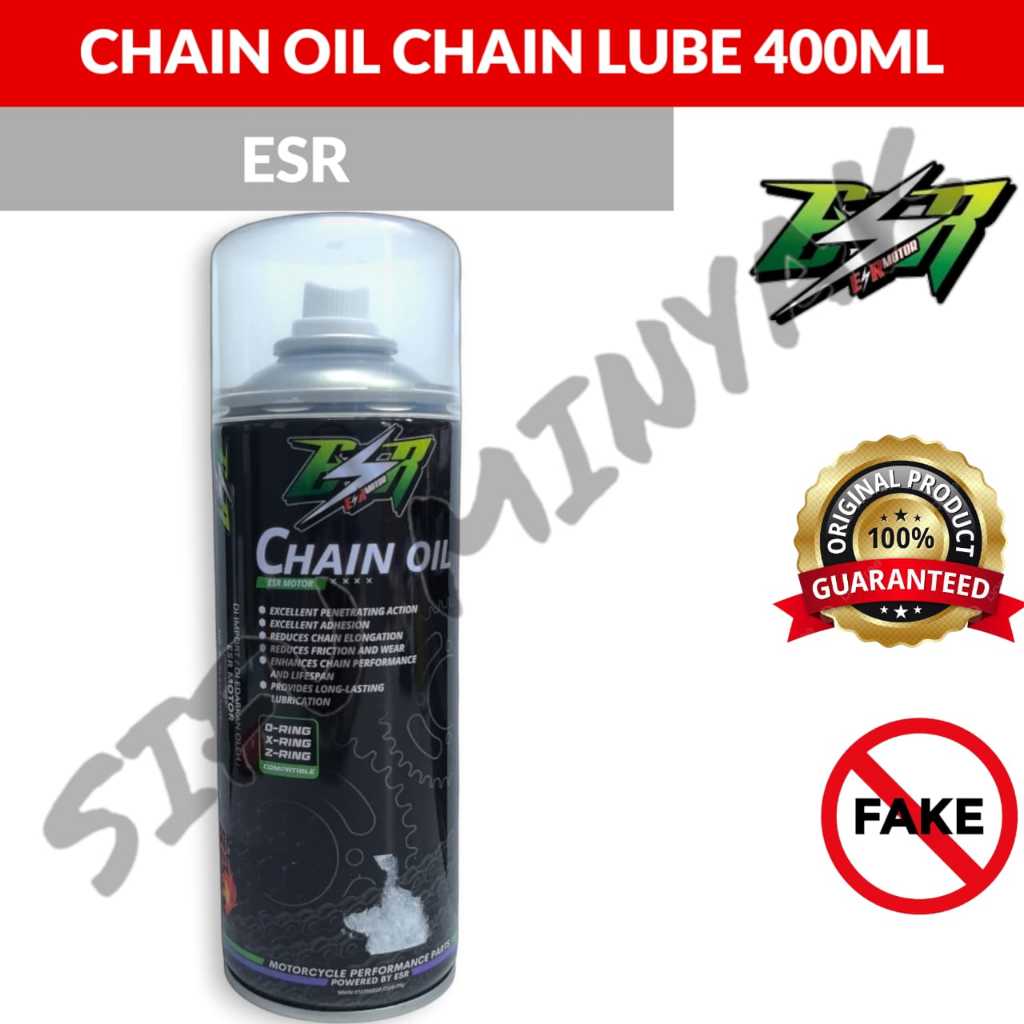 ESR SPRAY CHAIN OIL CHAIN LUBE 400ML LUBE RANTAI UTK MOTO YAMAHA HONDA ...