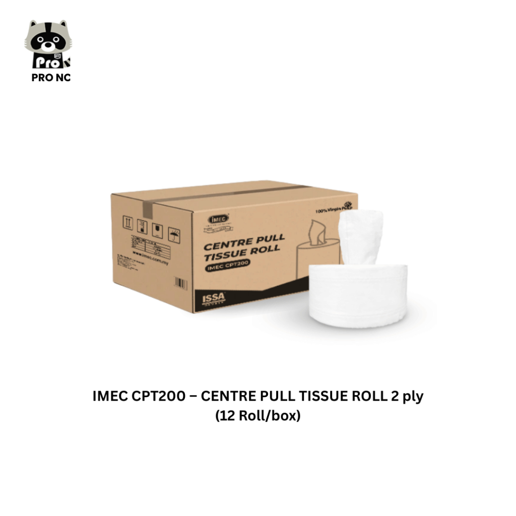 IMEC CPT200 – CENTRE PULL TISSUE ROLL 2 ply (12 Roll/box) | Shopee Malaysia