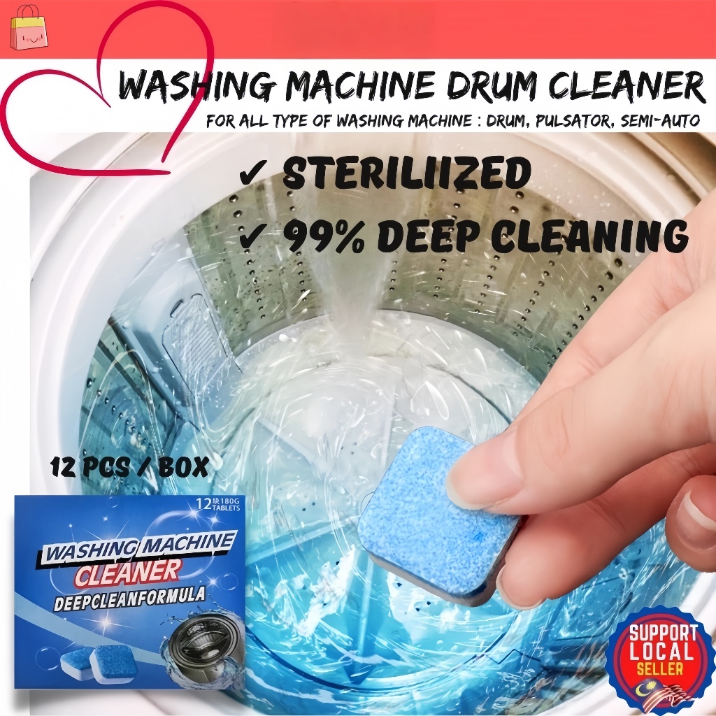 12pcs Washing Machine Cleaner Sabun Pencuci Cuci Mesin Basuh Automatik ...