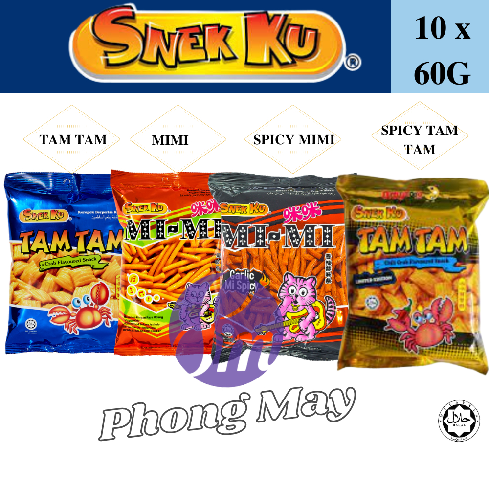 [60G*10PKTS] SNEK KU MIMI/ TAM TAM - BUNDLE SNACK | Shopee Malaysia