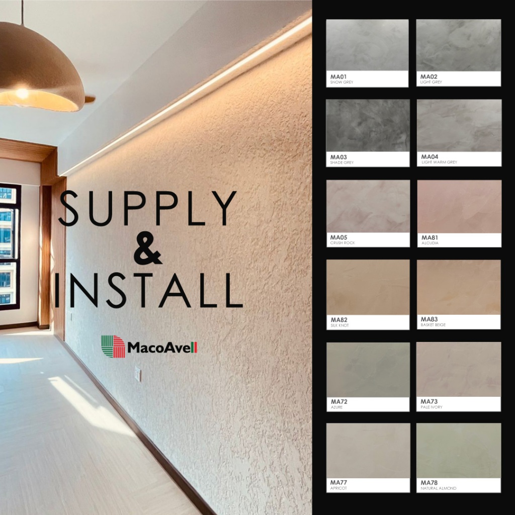 MacoAvell Vellcco Rough Texture Feature Wall Supply and Install Price ...