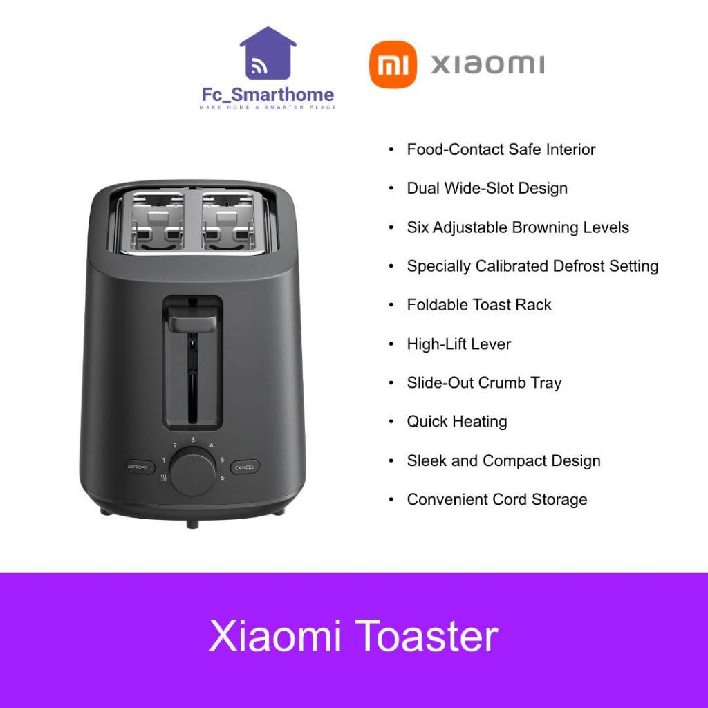 Xiaomi Toaster | Pembakar Roti Xiaomi | Bahagian Dalam Selamat untuk ...