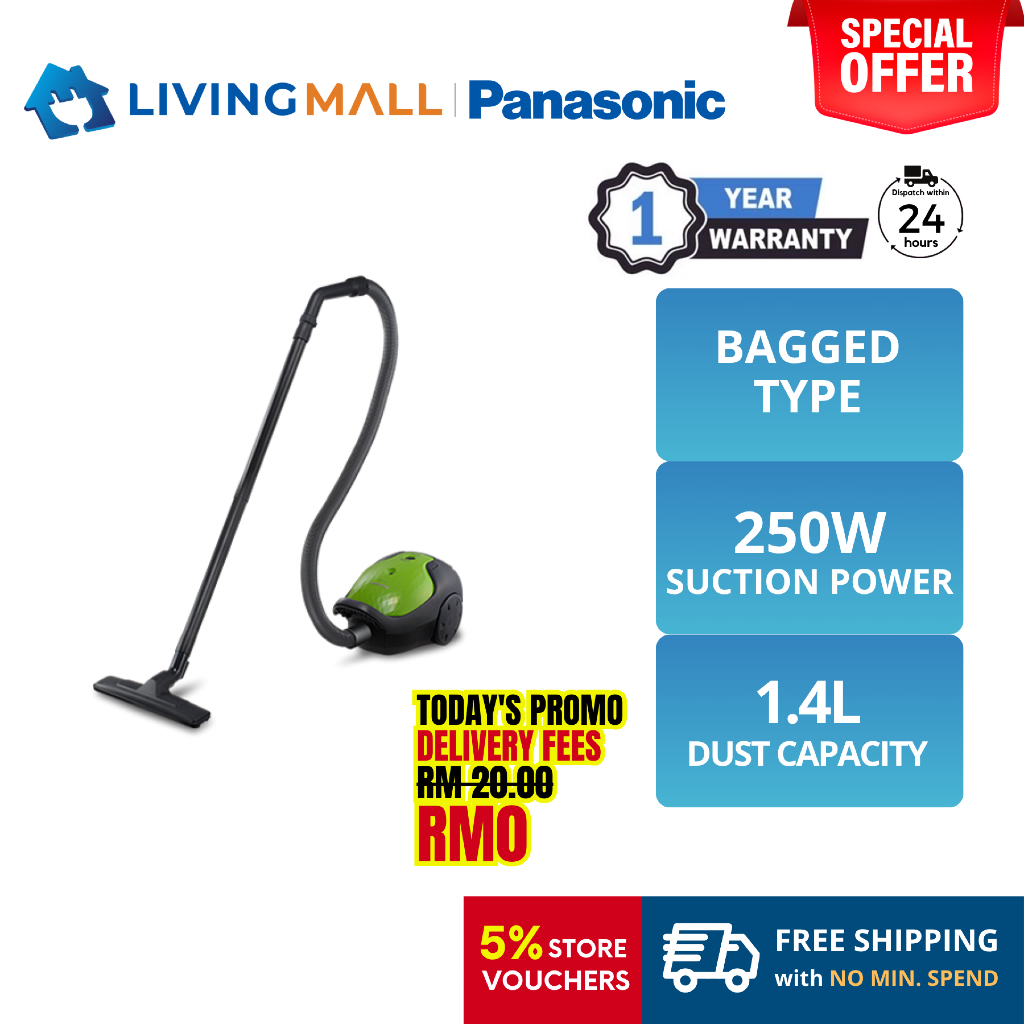 [𝐅𝐑𝐄𝐄 𝐃𝐄𝐋𝐈𝐕𝐄𝐑𝐘] PANASONIC MC-CG370 BAGGED VACUUM CLEANER 850W MC ...