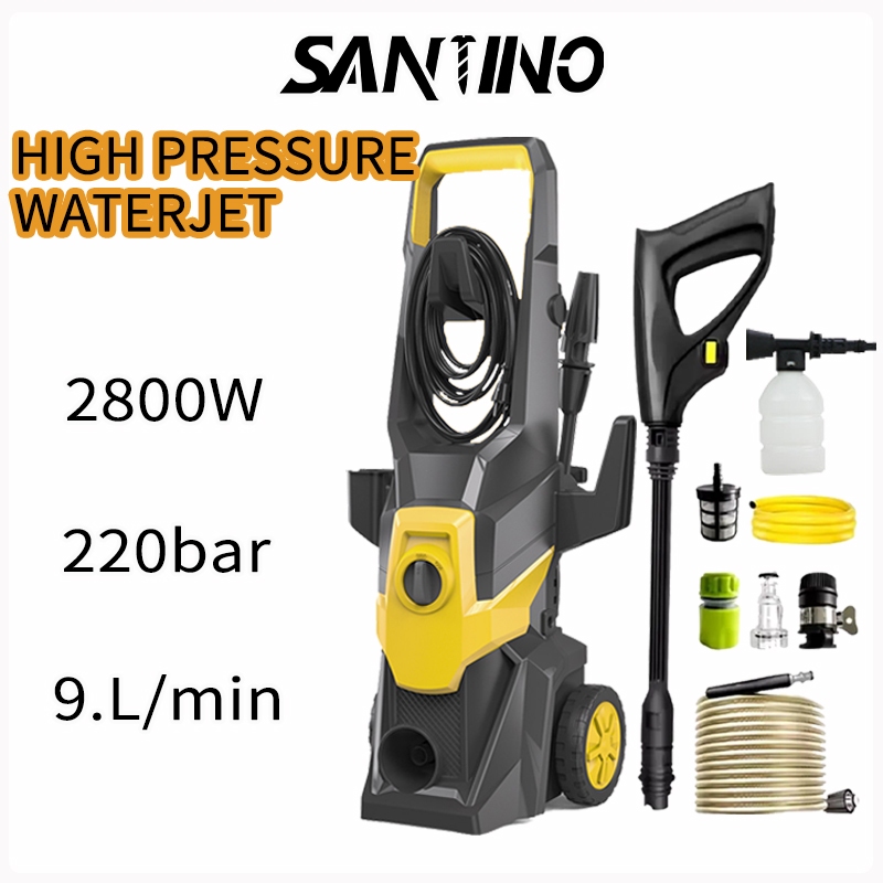 SANTINO 【5-year warranty】2800W Waterjet water jet 200 bar high pressure ...