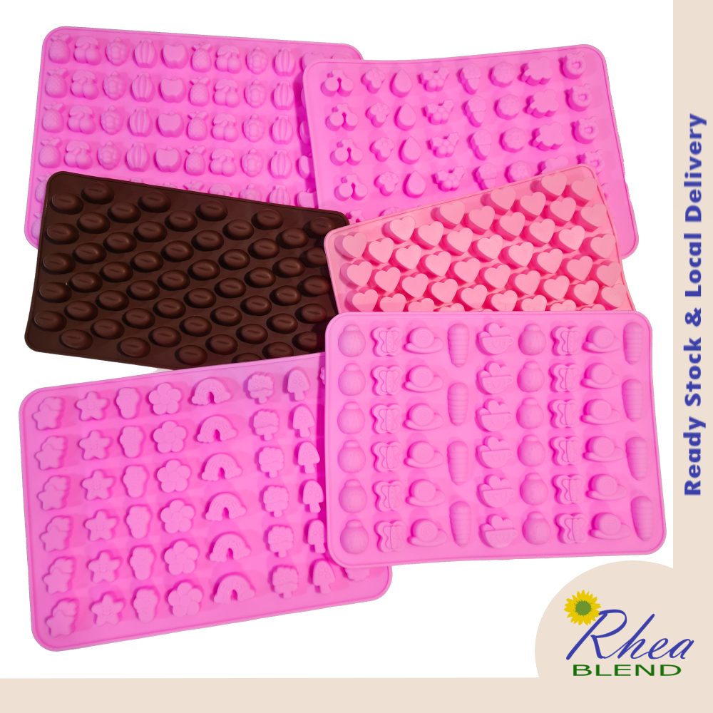 Mini Gummy Silicone Mould Chocolate Mold Butterfly Lady Bugs Rainbow ...
