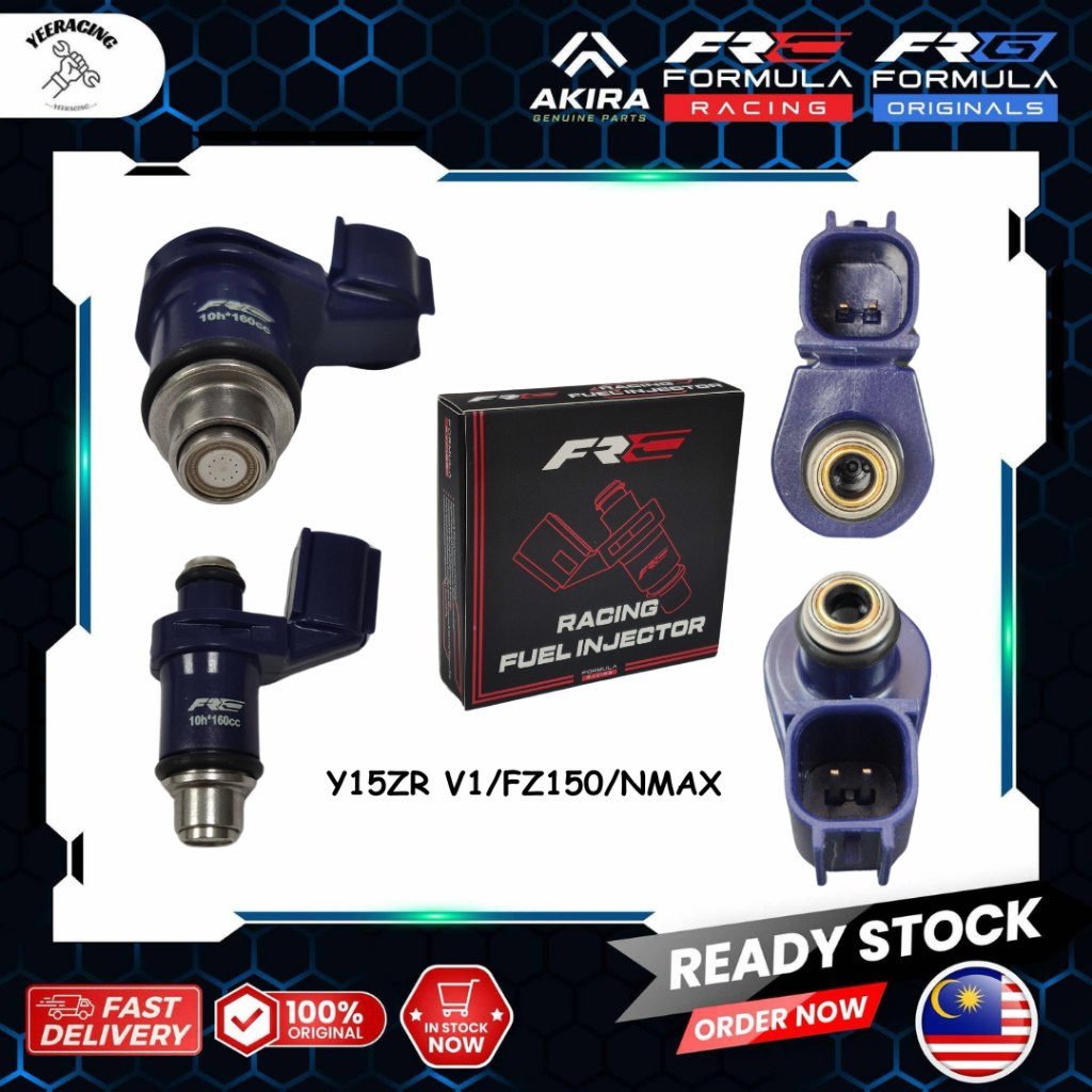 Y15ZR V1/FZ150I/NMAX FRC FORMULA RACING FUEL INJECTOR 10/12 HOLE 160CC ...
