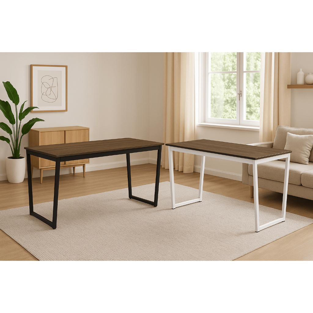 Meja Makan Kayu Westin Dining Table Melamine Top + Metal Leg Meja Makan ...