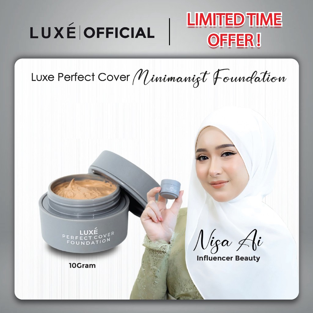 【LUXE FOUNDATION】ORIGINAL LUXE PERFECT COVER FOUNDATION MAKEUP FULL COVERAGE LONG LASTING ...