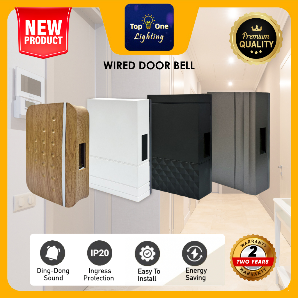 Schneider 99AC Door Bell 240V Mechanical Ding Dong Chime Wired Doorbell ...