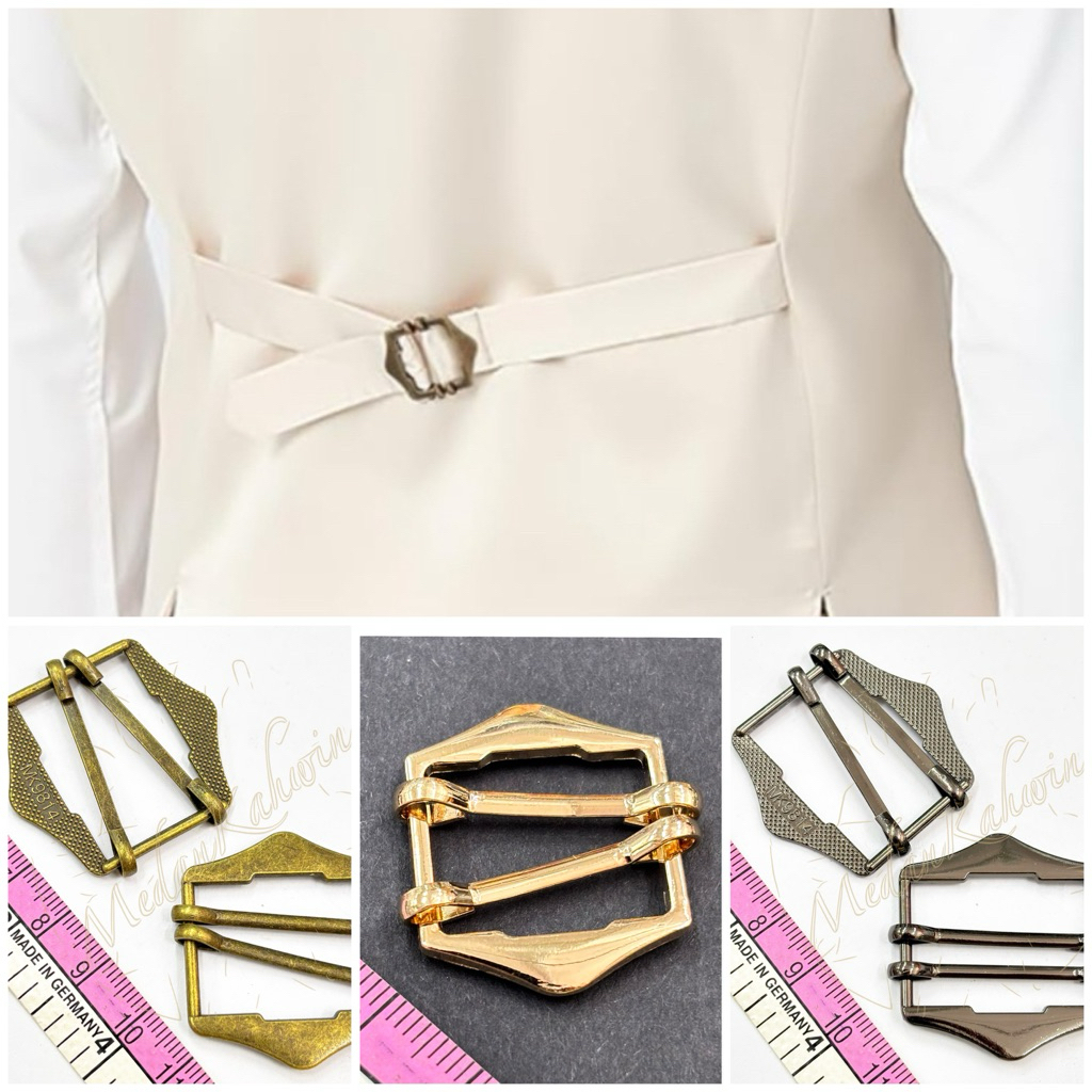 #BJ006410KD Kunci Pelaras Tali Pinggang 2 Palang 1” Waistcoat Vest 2 ...