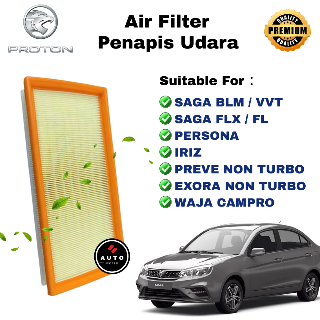 AIR FILTER SAGA BLM FL FLX PERSONA IRIZ 1.6 PREVE 1.6 IAFM Non Turbo ...