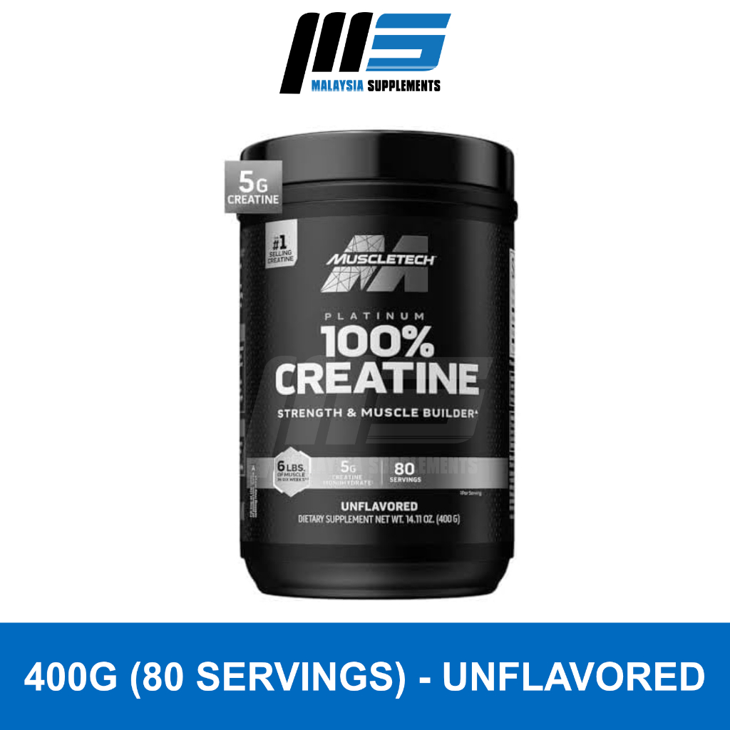 Muscletech Platinum Creatine 400g | Pure Micronized Creatine ...