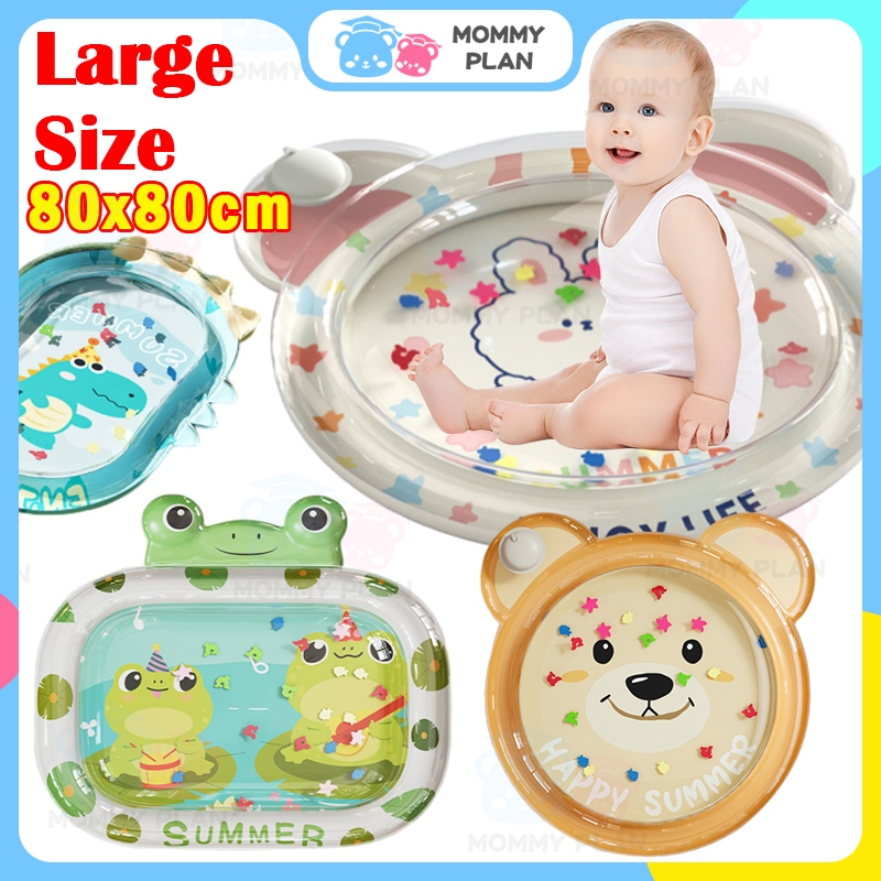 80cm Baby Water Play Mat Inflatable Training Crawl Mat Big Size Slapped ...