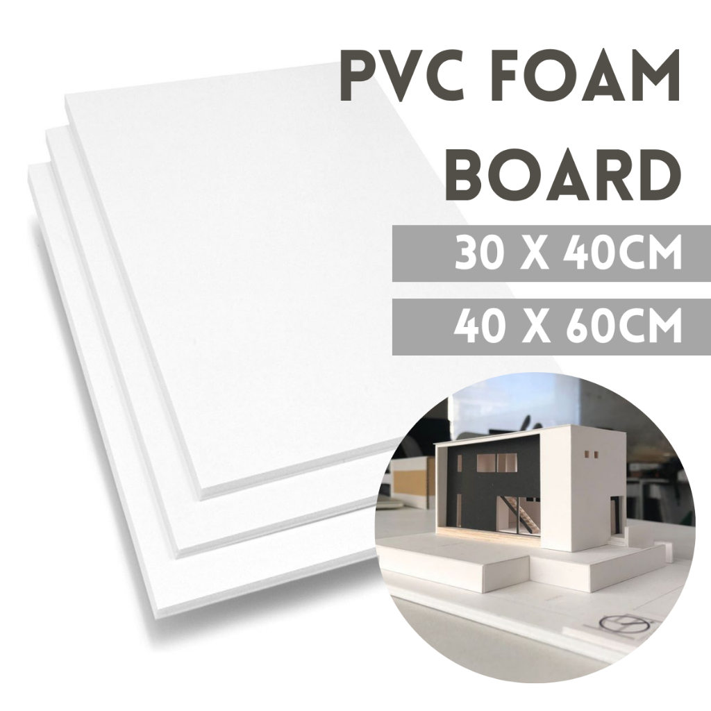 𝗣𝗥𝗜𝗡𝗧 𝗦𝗢𝗨𝗥𝗖𝗘 - Papan Model PVC┃PVC Foam Board (30×40cm / 40×60cm ...