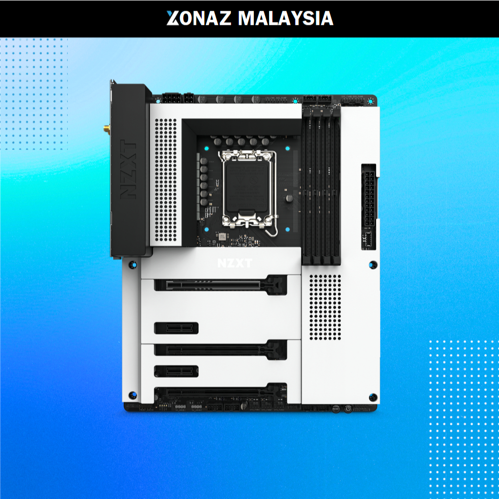 NZXT N7 Z790 WIFI DDR5 WHITE INTEL LGA 1700 ATX MOTHERBOARD | Shopee ...