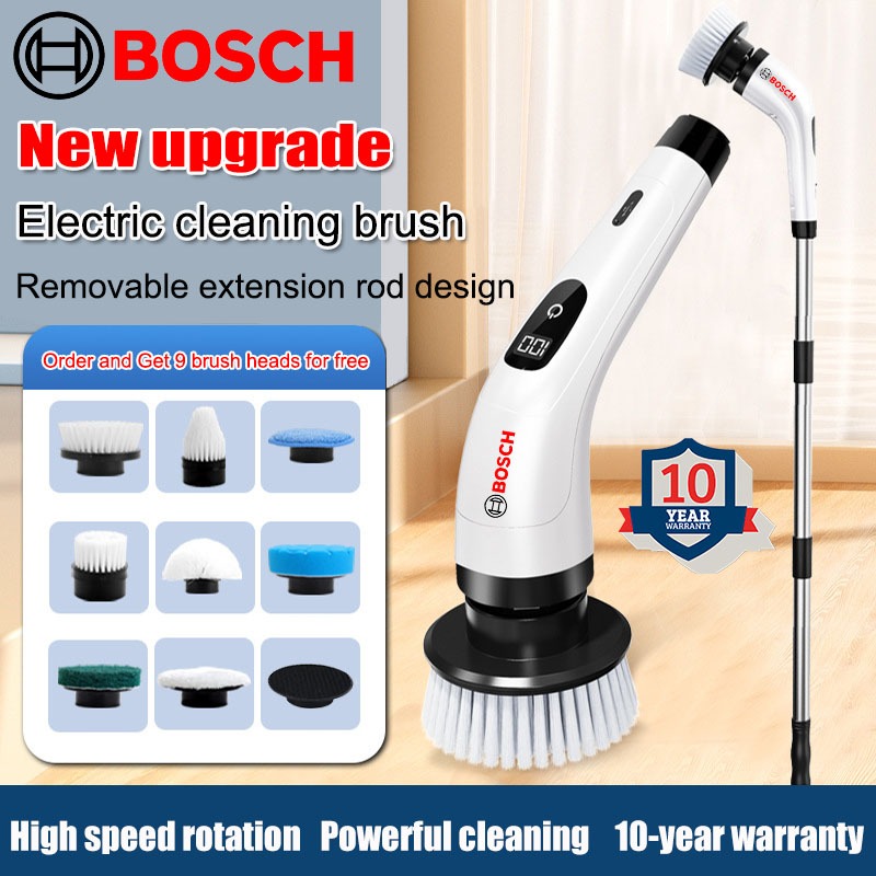 Bosch Rechargeable Wireless Electric Spin Scrubber Power Brush Bathroom ...