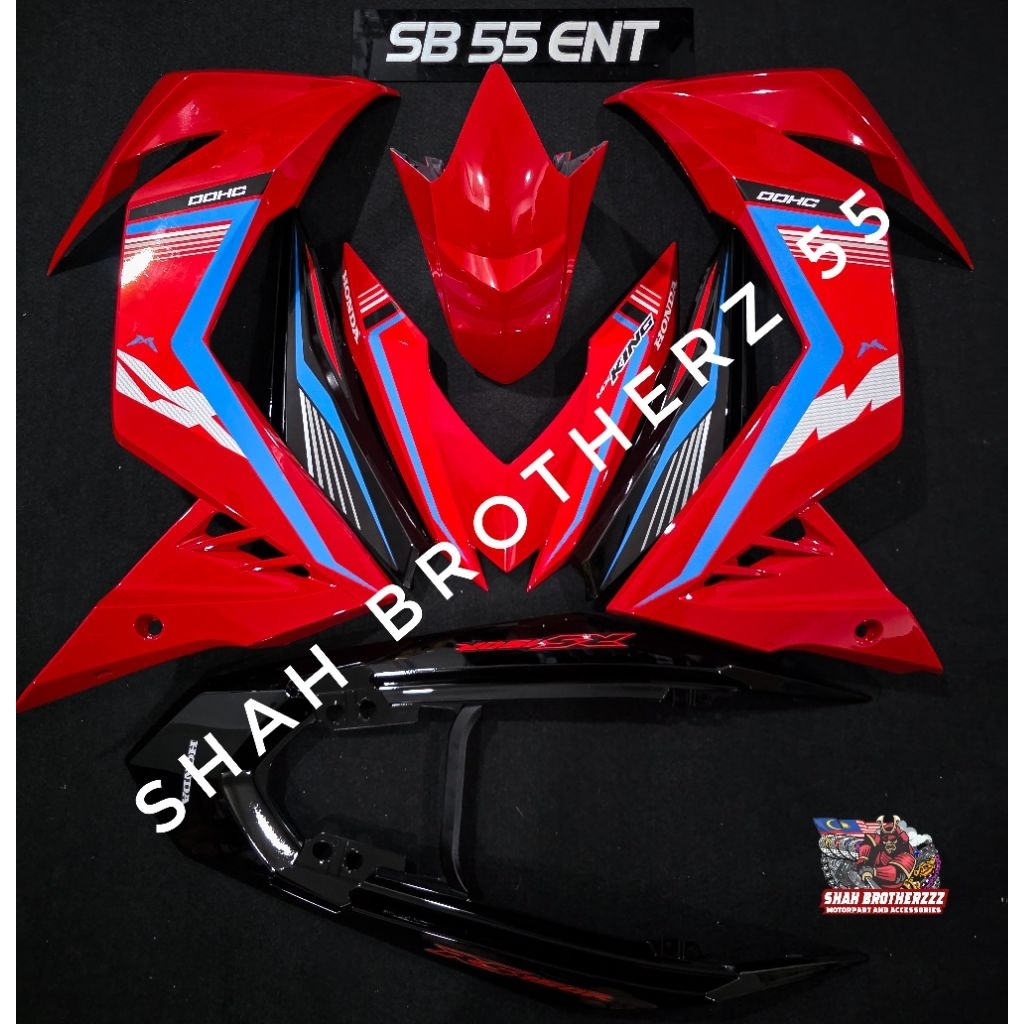 COVERSET RS150 V1/V2 MERAH RS150 MX KING MERAH CILI CUSTOM 2025🔥 ...