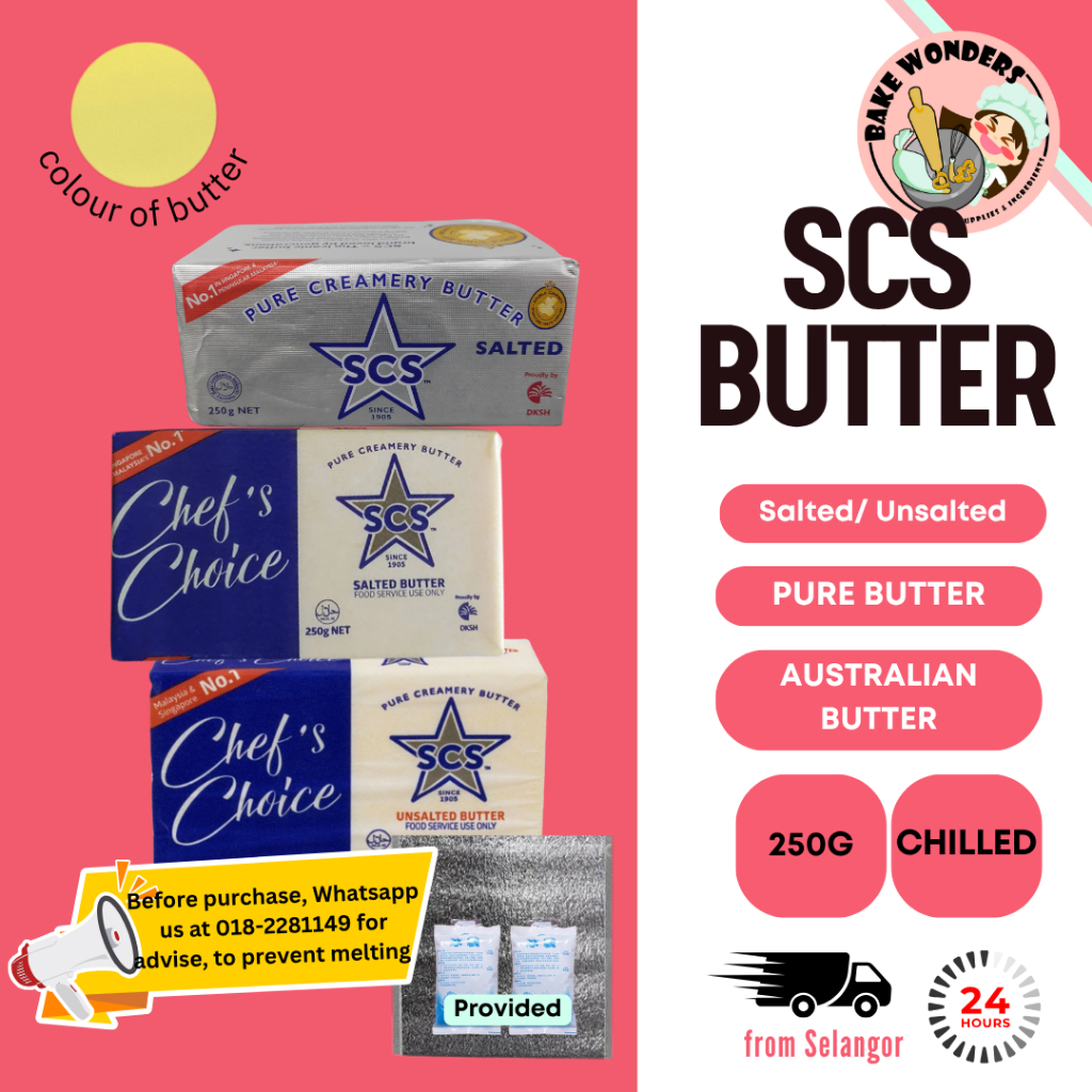 [ Chill ] SCS Butter SCS Pure Butter SCS Salted Butter 250G SCS ...