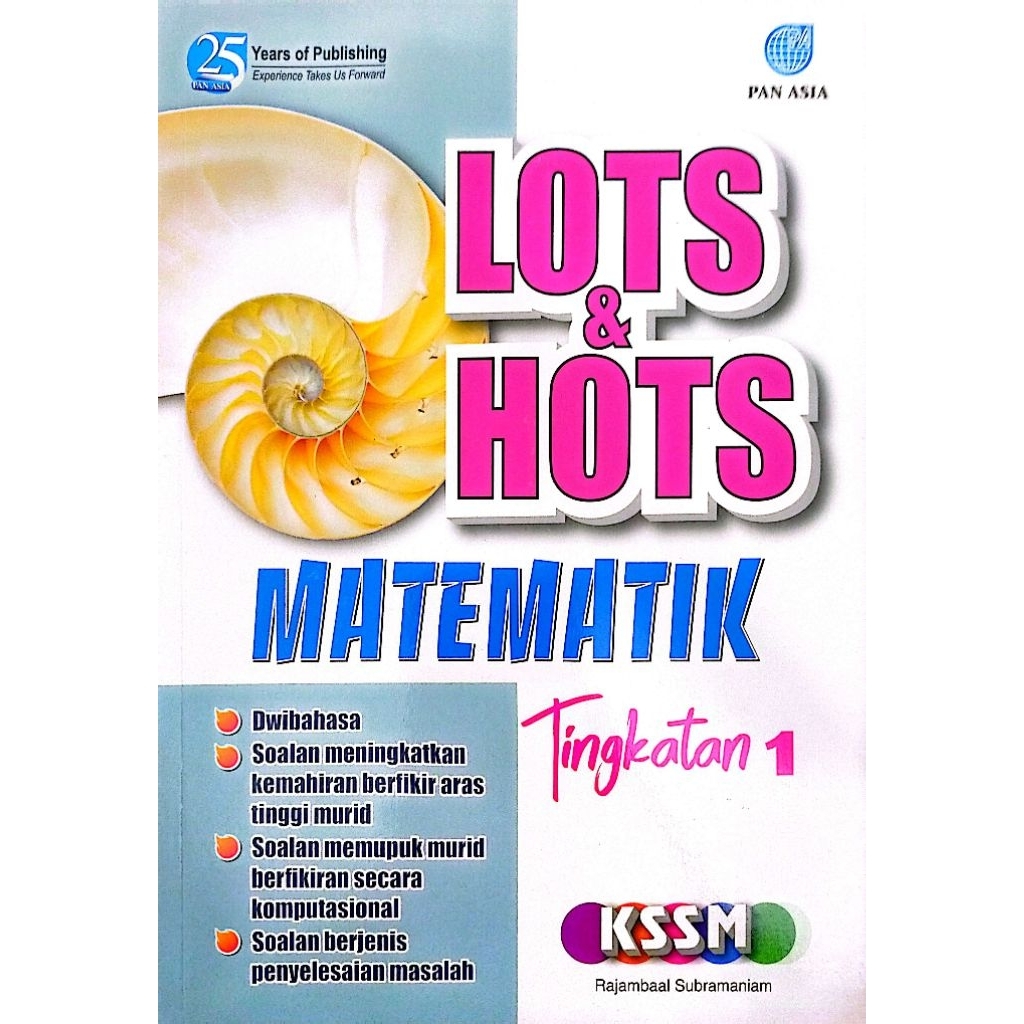 Buku Latihan :Lots & Hots Matematik Tingkatan 1 🌹 Pan Asia | Shopee ...