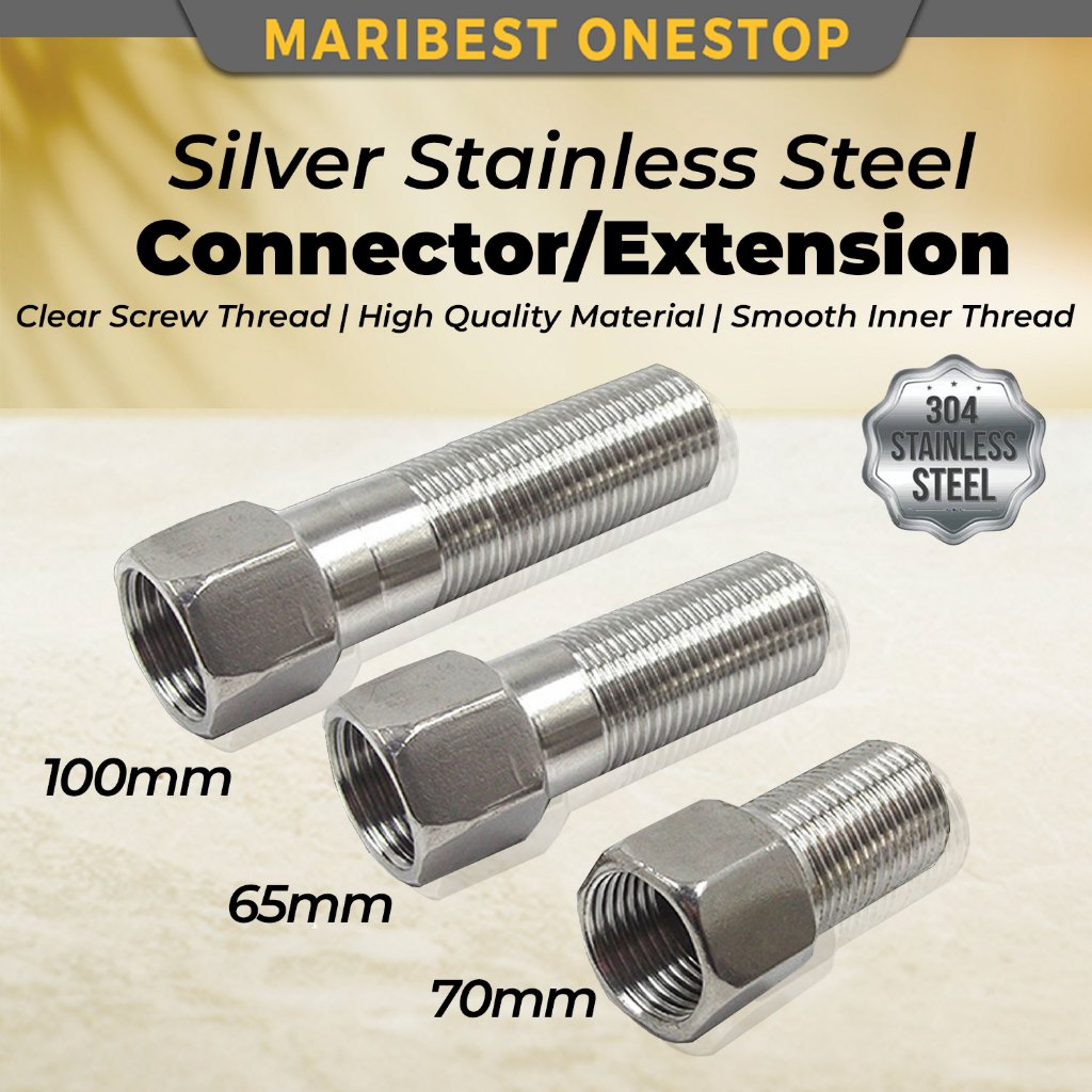 100MM/70MM/50MM Extension Adaptor Male Female Thread Water Tap Faucet ...