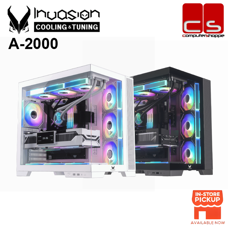 INVASION A-2000 ATX Gaming Casing (INFINITY Flashlux Fans) | Shopee ...