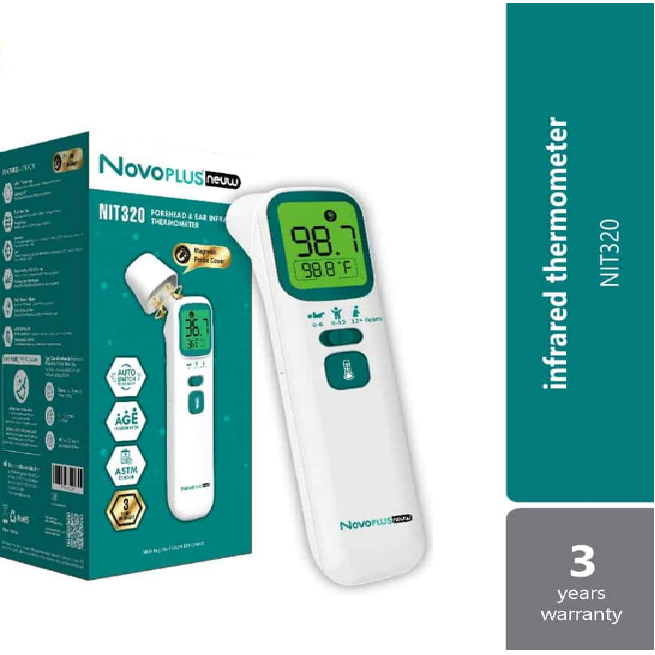 Novoplus NIT 320 Forehead and Ear Infrared Thermometer | 3 Years ...