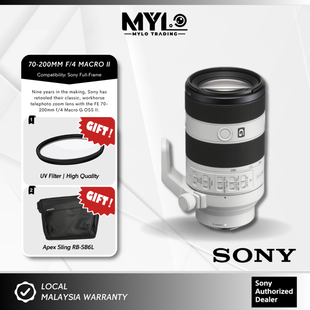 Sony FE 70-200mm F4 Macro G OSS II Lens - SEL70200G2 | Sony Malaysia ...