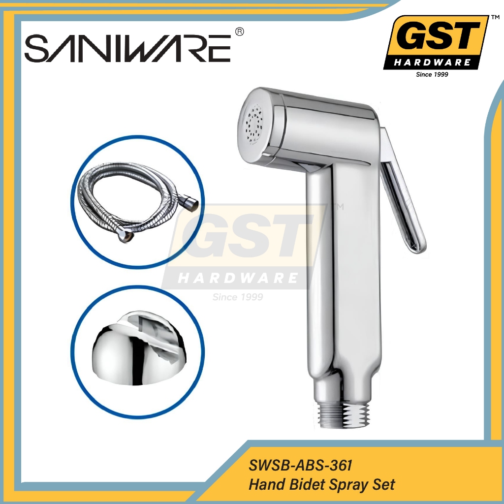 Saniware Hand Bidet Spray Set 1.2M Stainless Steel Bidet Hose Bidet ...