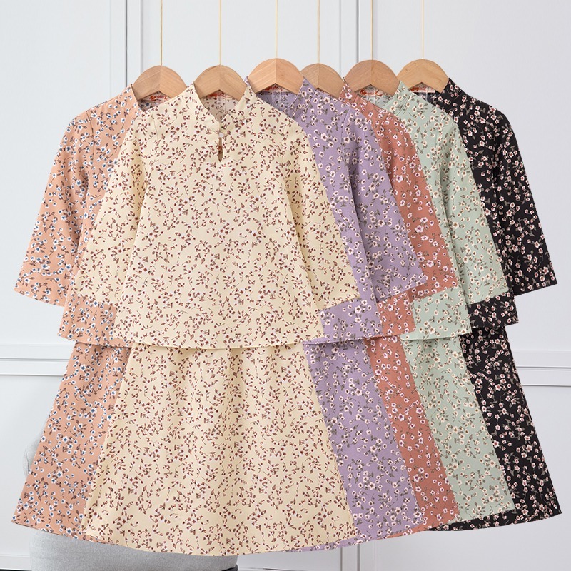 [Nayla.z] Budak SaizS-2XL(1-12thn) Set Baju Kurung Sedondon Corak Bunga ...