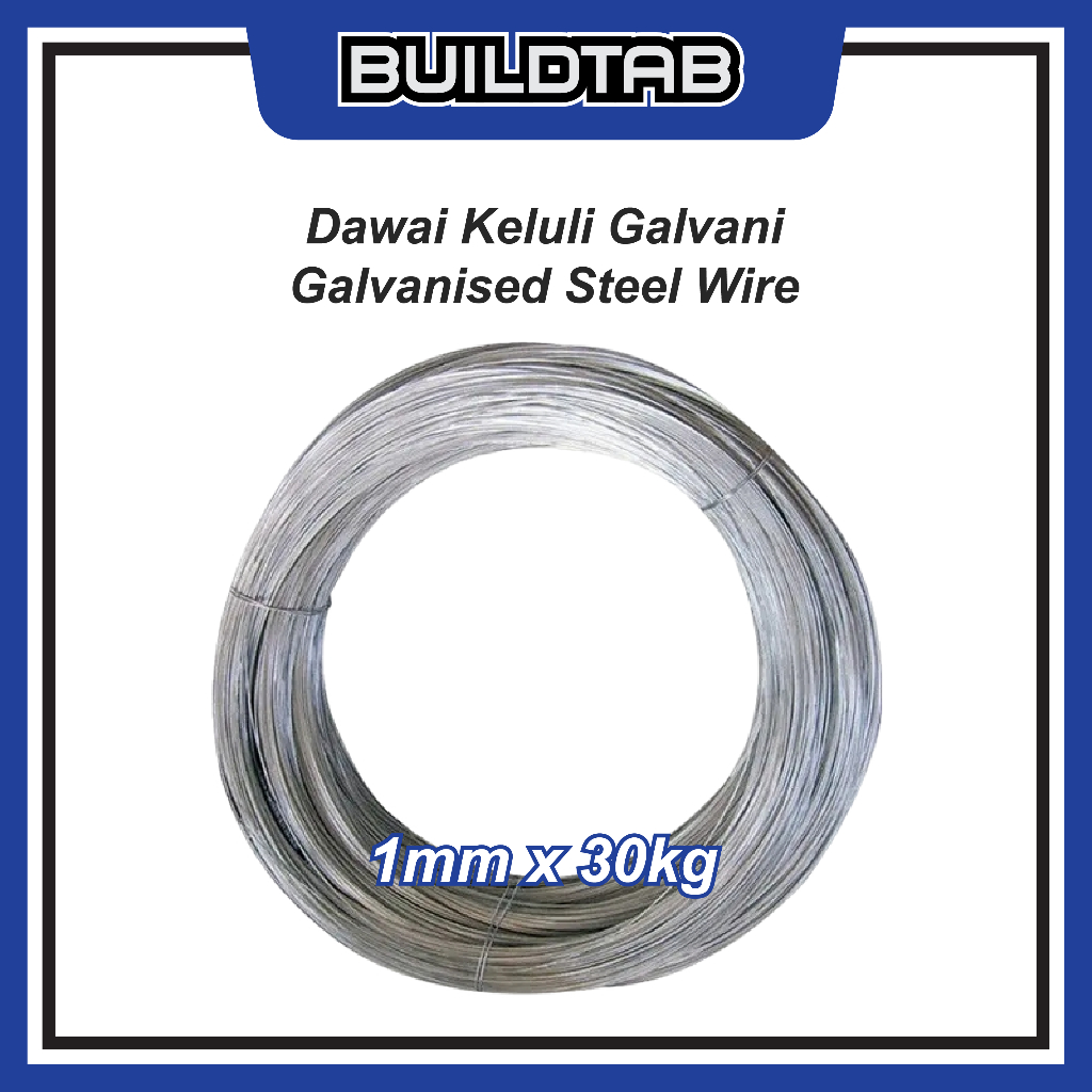 Dawai Keluli Galvani Galvanised Steel Wire 1mm Heavy Duty Wire Rope ...