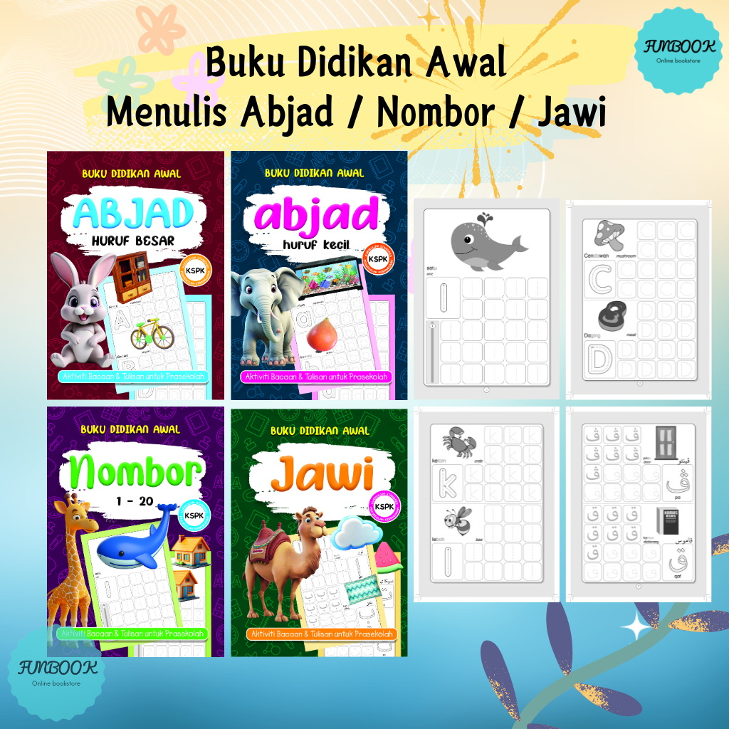 [FUNBOOK] Buku Didikan Awal Menulis Abjad Nombor Jawi KSPK Huruf Besar ...