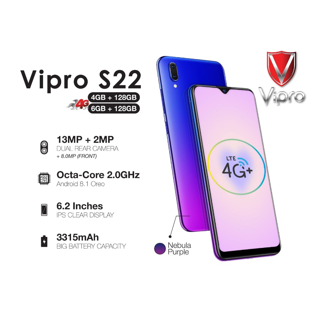 VIPRO S22 6GB RAM 128GB STORAGE | Shopee Malaysia