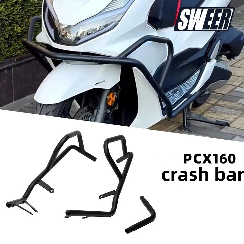 Honda PCX 150 160 Crash Bar Guard Bumpers Crashbar Frame Protector ...