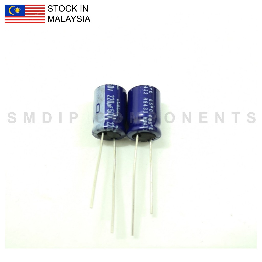 5PCS Japanese-Grade 220uF 50V 85°C, Radial Capacitor, 10mm x 16mm ...