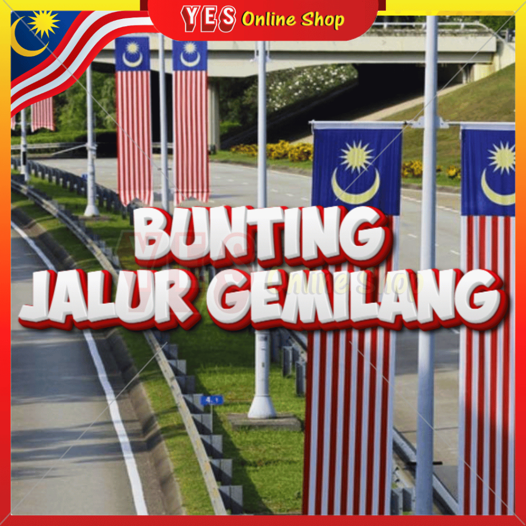 SAMBUTAN MERDEKA - BUNTING 2X8 JALUR GEMILANG BENDERA MALAYSIA | Shopee ...