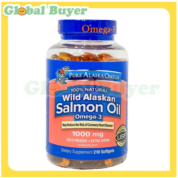 Pure Alaska Omega Wild Salmon Oil 1000 mg., 210 Softgels EXP:05/2027 ...