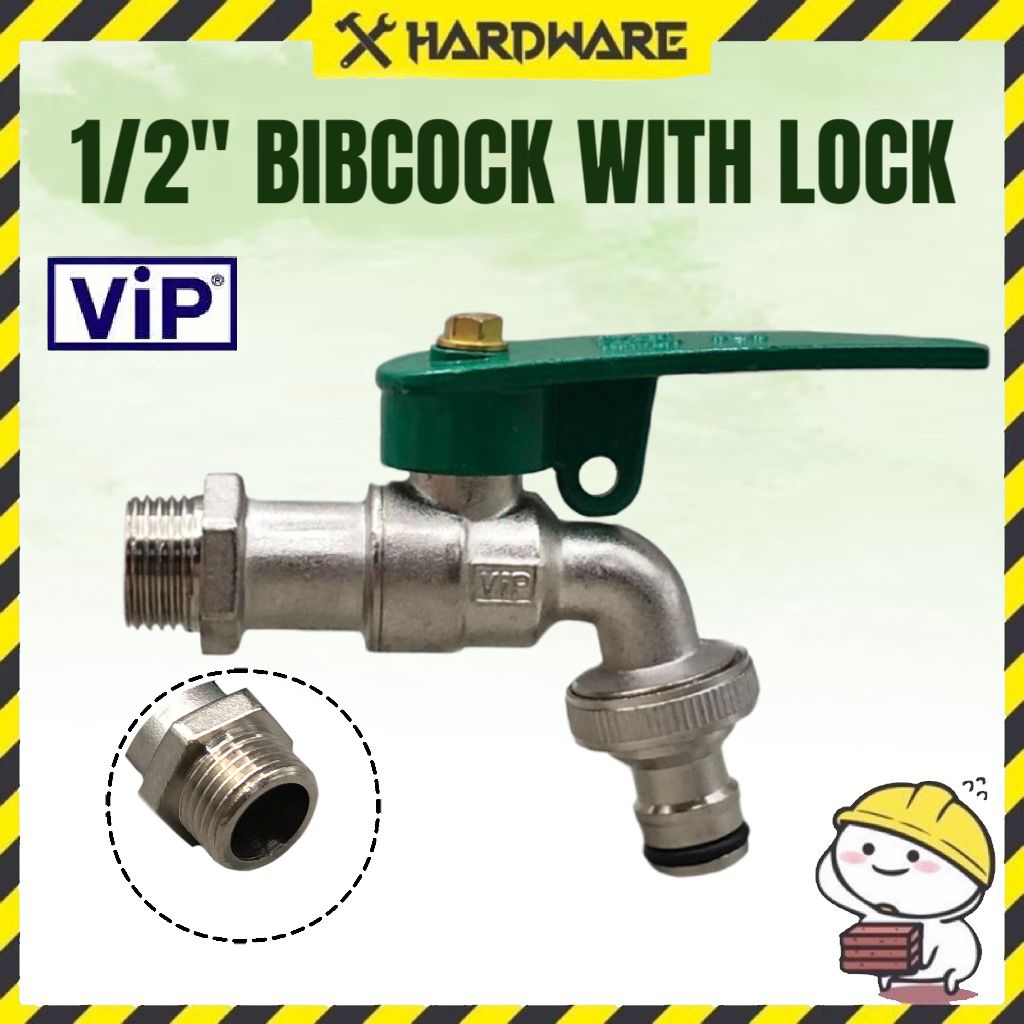 1/2” Heavy duty brass bibcock lockable VIP/Bibcock with lock/Water tap ...