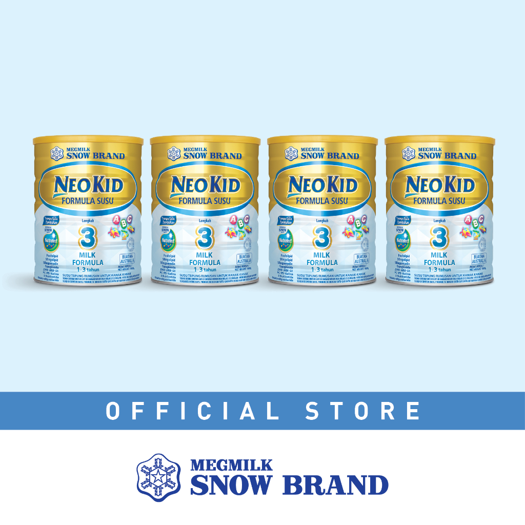 MEGMILK SNOW BRAND Neo Kid Step 3 Milk Formula [4 Tins] | Shopee Malaysia