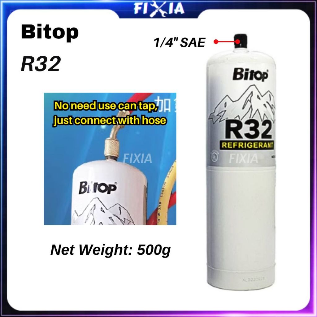 (500G) Bitop R32 R-32 Refrigerant Refrigerator Fridge Air Conditioner ...