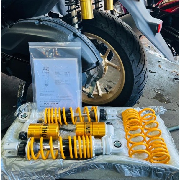 ORIGINAL OHLINS YA186 YA 186 NVX155 NVX V1 V2 REAR SHOCK ABSORBER (2021 ...